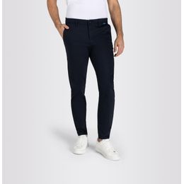 Chinohose MAC "Griffin", Herren, Gr. 30, L&auml;nge 34, blau (nautic blau 762), Web, Obermaterial: 70% Baumwolle, 26% Polyamid, 4% Elasthan, regular fit kn&ouml;chelfrei, Hosen Chinohose, mit Taschen