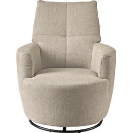 Relaxsessel "SO 1450", beige (beige tcm 12), B:80cm H:96cm T:88cm, Struktur fein TCM (100% Polyester), SET ONE BY Musterring, Sessel, Relaxsessel, mit Dreh- und Wippfunktion, wahlweise mit Hocker erh&auml;ltlich