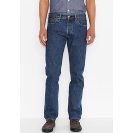 Levi's Straight-Jeans LEVI'S "501 LEVI'S ORIGINAL", Herren, Gr. 33, L&auml;nge 36, blau (stonewash), Denim/Jeans, Obermaterial: 100% Baumwolle, normal lang, Jeans Straight-Jeans, mit Markenlabel
