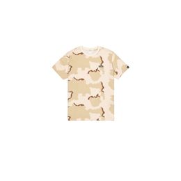 T-Shirt Alpha Industries "Backprint T-Shirt Camo", Herren, Gr. XL, desert camo 91, Obermaterial: 100% Baumwolle, Shirts T-Shirt