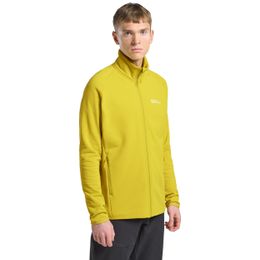 Fleecejacke Jack Wolfskin "BAISELBERG FZ M", Herren, Gr. S (48), gr&uuml;n (chartreuse), Obermaterial: 95% Polyester, 5% sonstige Fasern. Futter: 100% Polyester, Jacken Fleecejacke