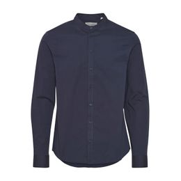 Langarmhemd Casual Friday "Langarmhemd CFAton", Herren, Gr. XXL, N-Gr, schwarz (schwarz navy), Obermaterial: 97% Baumwolle CO. 3% Elasthan EL., Hemden Langarmhemd