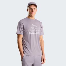 Funktionsshirt The North Face "M MA 24/7 SHORT SLEEVES TEE", Herren, Gr. S, transcendent grau, Jersey, Obermaterial: 100% Polyester, Rundhals, Shirts Funktionsshirt, pflegeleichtes Material, leichtes Polyester, Rundhalsausschnitt