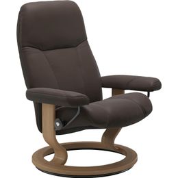 Relaxsessel stressless "Consul", braun (braun batick), B:72cm H:94cm T:70cm, Leder BATICK: BATICK ist ein leicht korrigiertes, durchgef&auml;rbtes und genarbtes M&ouml;belleder, bei dem die meisten Unebenheiten und Spuren in der Regel entfernt wurden.;Leder PALOMA: PALOMA ist ein durchgef&auml;rbtes Semianilin-M&ouml;belleder mit nat&uuml;rlicher Narbung.;ROHLEDER Stoff Q2 FARON: Ein fester zuverl&auml;ssiger Boucl&eacute; mit einem 