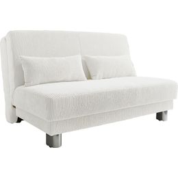 Schlafsofa Home Affaire "Gina", wei&szlig;, B:80cm H:86cm T:195cm, Sofas, Schlafsofa, mit einem Handgriff vom Sofa zum Bett