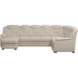 Wohnlandschaft COTTA "Marcus U-Form", beige, B:330cm H:99cm T:211cm, 100% Polyester, Sofas, Wohnlandschaft, wahlweise mit Bettfunktion & Stauraum
