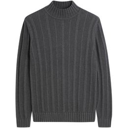 Rollkragenpullover Cinque "CIMENSOR", Herren, Gr. XL, grau (anthrazit), Strick, Obermaterial: 100% Baumwolle, unifarben, slim fit, Strickb&uuml;ndchen, Pullover Rollkragenpullover, mit Strickb&uuml;ndchen