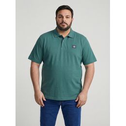 Poloshirt Lerros "Poloshirt mit Waffelstruktur, grosse Gr&ouml;&szlig;en", Herren, Gr. 3XL, soft teal, 100% Baumwolle, ohne Ausschnitt, Shirts Poloshirt