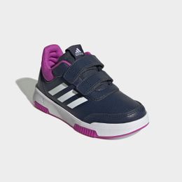 Klettschuh adidas Sportswear "TENSAUR HOOK AND LOOP", M&auml;dchen, Gr. 35, blau (shadow navy, ftwr wei&szlig;, flash pink), Synthetik, Textil, Schuhe Klettschuh, f&uuml;r Kinder & Jugendliche