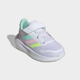 Sneaker adidas Sportswear "RUNFALCON 5 KIDS", M&auml;dchen, Gr. 24, wei&szlig; (cloud wei&szlig;, clear mint, clear pink), Synthetik, Textil, Schuhe Sneaker, mit Klettverschluss