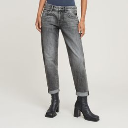 G-Star Raw Boyfriend-Jeans G-STAR "Kate", Damen, Gr. 25, L&auml;nge 28, sun faded gunmetal, Denim/Jeans, Obermaterial: 98% Baumwolle, 2% Elasthan, weit, unten schmal lang, Jeans Boyfriend-Jeans, im 5-Pocket-Stil