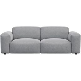 2,5-Sitzer FLEXLUX "Lucera Sofa, super bequem durch hochwertigen Sitzaufbau mit Kaltschaum", grau (sophisto grau), B:219cm H:73cm T:102cm, 100% Polyester, Sofas, 2 5-Sitzer, modern & anschmiegsam, Designsofa