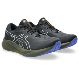 Laufschuh asics "GEL-PULSE 15 GORE-TEX", Herren, Gr. 47, schwarz, braun stone, Textil, Schuhe Laufschuh, wasserdicht