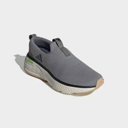 Slip-On Sneaker adidas Sportswear "CLOUDFOAM GO LOUNGER", Herren, Gr. 42, grau (grau three, core schwarz, sanftes wei&szlig;), Synthetik, Textil, Schuhe Slip-On Sneaker