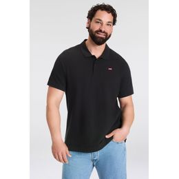 LEVI'S&reg; PLUS Poloshirt LEVI'S PLUS "BIG O.G. BATWING POLO", Herren, Gr. XL (60/62), schwarz, Piqu&eacute;, Obermaterial: 100% Baumwolle, normal, ohne Ausschnitt, B&uuml;ndchen, Shirts Poloshirt