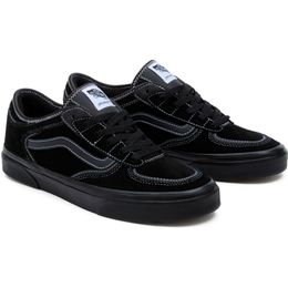 Sneaker Vans "Rowley Classic", Herren, Gr. 38,5, schwarz (schwarz schwarz), Leder, Schuhe Sneaker, unisex