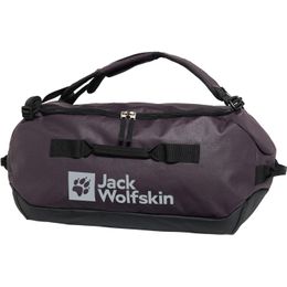 Reisetasche Jack Wolfskin "ALL-IN DUFFLE 45", M&auml;dchen, lila (midnight plu), Obermaterial: 100% Polyester, Taschen Reisetasche, mit abnehmbarem Schulterriemen, mit Innentaschen, mit Packsack