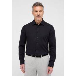 Langarmhemd Eterna "SLIM FIT", Damen, Gr. 46, Normalgr&ouml;&szlig;en, schwarz, 100% Baumwolle, schmal, Manschette, Hemden Langarmhemd, NON IRON (b&uuml;gelfrei)