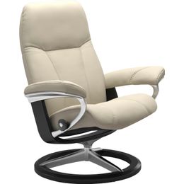 Relaxsessel stressless "Consul", beige (cream batick), B:82cm H:102cm T:72cm, Leder BATICK: BATICK ist ein leicht korrigiertes, durchgef&auml;rbtes und genarbtes M&ouml;belleder, bei dem die meisten Unebenheiten und Spuren in der Regel entfernt wurden.;Leder PALOMA: PALOMA ist ein durchgef&auml;rbtes Semianilin-M&ouml;belleder mit nat&uuml;rlicher Narbung.;ROHLEDER Stoff Q2 FARON: Ein fester zuverl&auml;ssiger Boucl&eacute; mit einem