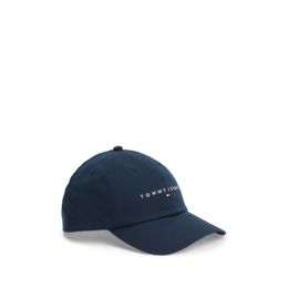 Baseball Cap Tommy Jeans "TJM LINEAR LOGO CAP", Damen, schwarz night navy, Web, Baumwolle, Caps Baseball Cap, UNISEX Klemmverschluss, gro&szlig;e Logostickerei