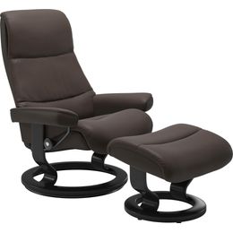 Relaxsessel stressless "View", braun (braun batick), B:78cm H:105cm T:78cm, Leder BATICK: BATICK ist ein leicht korrigiertes, durchgef&auml;rbtes und genarbtes M&ouml;belleder, bei dem die meisten Unebenheiten und Spuren in der Regel entfernt wurden.;Leder PALOMA: PALOMA ist ein durchgef&auml;rbtes Semianilin-M&ouml;belleder mit nat&uuml;rlicher Narbung.;ROHLEDER Stoff Q2 FARON: Ein fester zuverl&auml;ssiger Boucl&eacute; mit einem s