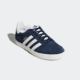 Sneaker adidas originals "GAZELLE", M&auml;dchen, Gr. 37, blau (collegiate navy, cloud wei&szlig;, cloud wei&szlig;), Leder, Synthetik, Schuhe Sneaker, f&uuml;r Kinder und Jugendliche