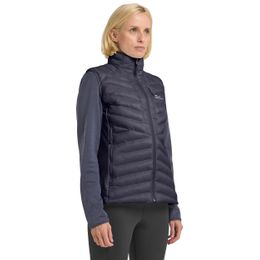 Funktionsweste Jack Wolfskin "ROUTEBURN PRO INS VEST W", Damen, Gr. M (38/40), grau (graphite, coolgrau), Obermaterial: 100% Polyester. Futter: 100% Polyester. F&uuml;llung: 100% Polyester, Westen Funktionsweste