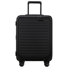 Hartschalen-Trolley Samsonite "RESTACKD, verschiedene Gr&ouml;&szlig;en und Farben", Damen, Gr. B/H/T: 40cm x 55cm x 23cm 42 l, schwarz, Polypropylen, unifarben, Koffer Hartschalen-Trolley, Reisekoffer mit TSA Schloss Volumenerweiterung Packtaschen