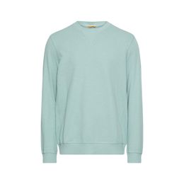 Sweatshirt Camel Active, Herren, Gr. XXL, aqua gr&uuml;n, Sweatware, Obermaterial: 100% Baumwolle, unifarben, normal h&uuml;ftbedeckend, Rundhals, B&uuml;ndchen, Sweatshirts Sweatshirt, unifarben aus reiner Baumwoller