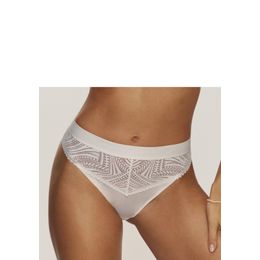 String s.Oliver "Clemence", Damen, Gr. 32/34, beige (creme), Spitze, Obermaterial: 87% Polyamid, 13% Elasthan, k&ouml;rpernah, Unterhosen String, mit modischem Bund und graphischer Spitze