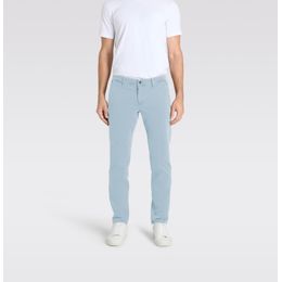 Chinohose MAC "Driver", Herren, Gr. 31, L&auml;nge 34, blau fog, Web, Obermaterial: 89% Baumwolle, 8% Polyester, 3% Elasthan, figurumspielend kn&ouml;chellang, Hosen Chinohose, mit Stretch