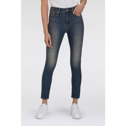 Levi's Skinny-fit-Jeans LEVI'S "721 HIGH RISE SKINNY", Damen, Gr. 27, L&auml;nge 30, cool for real, Denim/Jeans, Obermaterial: 64% Baumwolle, 35% Polyester, 1% Elasthan, skinny fit lang, Jeans Skinny-fit-Jeans, mit hohem Bund