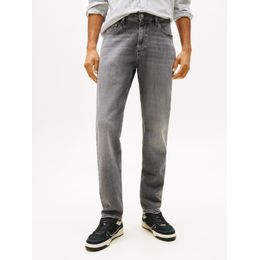 Slim-fit-Jeans Tommy Jeans "Ryan Regular Slim Straight", Herren, Gr. 33, L&auml;nge 30, blau (denim grau), Denim/Jeans, Obermaterial: 99% Baumwolle, 1% Elasthan, regular fit lang, Jeans Slim-fit-Jeans, Slim‑Straight‑Jeans aus hochwertigem Denim regul&auml;rer Leibh&ouml;he