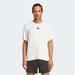 T-Shirt adidas Performance "D4T INT. TEE", Herren, Gr. XL, wei&szlig; (chalk wei&szlig;), Obermaterial: 93% Polyamid, 7% Elasthan, Shirts T-Shirt