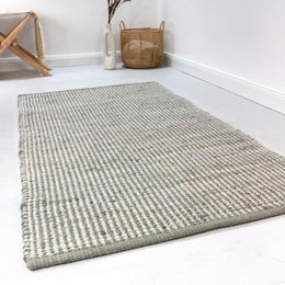 Wollteppich Esprit "Gobi, ESP-7112", grau, B:160cm H:10mm L:230cm, Jute, Wolle, Teppiche, Wollteppich, Naturfaserteppich aus Jute und Wolle, handgewebt