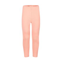 Leggings happy girls, M&auml;dchen, Gr. 104, N-Gr, pink (salmon pink), Strick, Obermaterial: 60% Polyester, 35% Baumwolle, 5% Elasthan, unifarben, eng kn&ouml;chellang, Hosen Leggings, w&auml;rmend und elastisch
