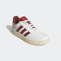 Sneaker adidas Sportswear "BREAKNET 2.0", Herren, Gr. 40, wei&szlig; (core wei&szlig;, preloved ruby, pure ruby), Synthetik, Schuhe Sneaker