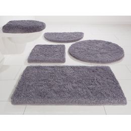 M&ouml;ve Badematte M&Ouml;VE "Superwuschel, Badvorleger, Badezimmer Teppich" Gr. 1, grau (stone), H:40mm, Polyester, Badematten, Badematte, Mikrofaser-Badematte, Badteppich, rechteckig, rund & als 3-tlg. Set, Topseller