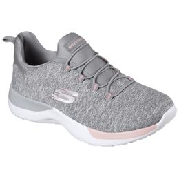 Slip-On Sneaker Skechers "DYNAMIGHT-BREAK-THROUGH", Damen, Gr. 36, grau (grau, meliert), Synthetik, Textil, Schuhe Slip-On Sneaker, Trainingsschuh, Freizeitschuh mit praktischem Gummizug, Topseller