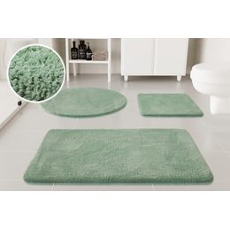 Badematte OTTO HOME "Neele", mintgr&uuml;n, H:20mm, Polyester, Badematten, Badematte, Badteppich, getuftet, modern, Uni, antirutsch, flauschig, Hochflor