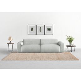 Big-Sofa Trendmanufaktur "Braga, mit hochwertigem Kaltschaum, Megasofa, in Cord erh&auml;ltlich", silber, B:254cm H:72cm T:107cm, 100% Polyester, Sofas, Big-Sofa, modernes Big-Sofa, Couch mit hohem Sitzkomfort, 254/72/107 cm (B/H/T)