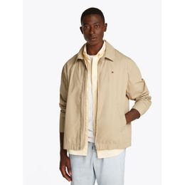 Kurzjacke Tommy Hilfiger "LIGHTWEIGHT COTTON IVY JACKET", Herren, Gr. XL, gr&uuml;n (sandalwood), Web, Obermaterial: 100% Baumwolle, regular fit h&uuml;ftlang, Manschette, Jacken Kurzjacke