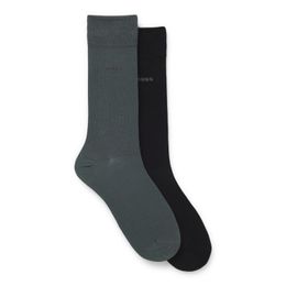 Businesssocken BOSS "2P RS Uni CC", Herren, Gr. 39-42, transparent (light, pastel gr&uuml;n 337), Baumwollmischung, normal, Socken Businesssocken, mit Markenlogo