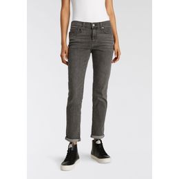 Levi's Boyfriend-Jeans LEVI'S "MID RISE BOYFRIEND", Damen, Gr. 27, L&auml;nge 30, schwarz, Denim/Jeans, Obermaterial: 70% Baumwolle, 20% Polyester, 8% Viskose, 2% Elasthan, figurbetont, Jeans Boyfriend-Jeans