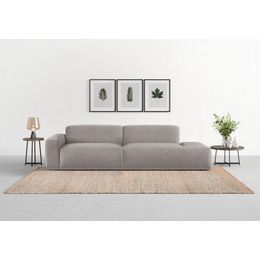 Big-Sofa Trendmanufaktur "Braga, mit hochwertigem Kaltschaum, Megasofa, in Cord erh&auml;ltlich", grau (taupe), B:277cm H:72cm T:107cm, 92% Polyester, 8% Nylon, Sofas, Big-Sofa, modernes Big-Sofa, Couch mit hohem Sitzkomfort, 277/72/107 cm (B/H/T)