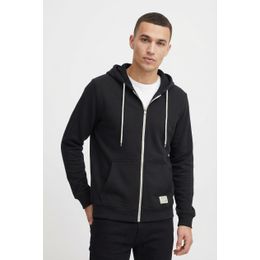 Kapuzensweatjacke Blend "BHNOAH", Herren, Gr. XL, schwarz, Sweatware, Obermaterial: 60% Baumwolle, 40% Polyester, kontrastfarbene Details, unifarben, slim fit h&uuml;ftlang, Rippb&uuml;ndchen, Sweatjacken Kapuzensweatjacke