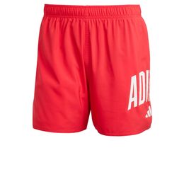 adidas Sportswear Boardshorts 'Logo 5-Inch' Herren Gr&ouml;&szlig;e XXXL rot / wei&szlig;