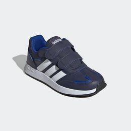 Klettschuh adidas Sportswear "TENSAUR SWITCH KIDS", M&auml;dchen, Gr. 31, blau (shadow navy, cloud wei&szlig;, royal blau), Synthetik, Textil, Schuhe Klettschuh, f&uuml;r Kinder & Jugendliche