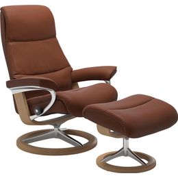 Relaxsessel stressless "View", braun (copper paloma), B:82cm H:109cm T:81cm, Leder BATICK: BATICK ist ein leicht korrigiertes, durchgef&auml;rbtes und genarbtes M&ouml;belleder, bei dem die meisten Unebenheiten und Spuren in der Regel entfernt wurden.;Leder PALOMA: PALOMA ist ein durchgef&auml;rbtes Semianilin-M&ouml;belleder mit nat&uuml;rlicher Narbung.;ROHLEDER Stoff Q2 FARON: Ein fester zuverl&auml;ssiger Boucl&eacute; mit einem 