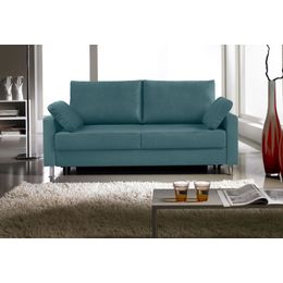 Schlafsofa Bali "FLEXA, Sitzen / Relaxen / Schlafen", blau (t&uuml;rkis), B:166cm H:90cm T:95cm, Sofas, Schlafsofa, &ndash; Schlafsofa &bdquo;Made in Germany&ldquo;